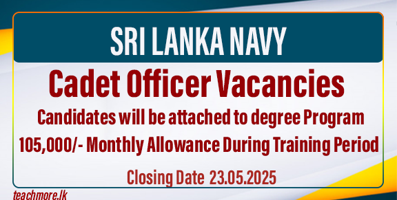 Sri Lanka Navy Opens Applications for Officer Cadet Vacancies with ...